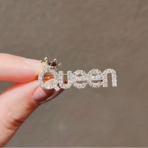 Accessories | New Sparkling Queen Brooch Pin | Poshmark